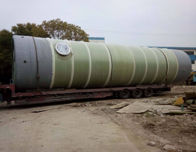 Integrated precast pump station material on FRP 2 seage pumps with ...