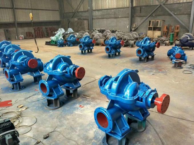 Double Suction Horizontal Split Casing Pump Blue Split Case Fire Pump
