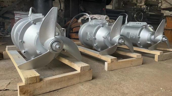 10KW Wastewater Treatment Mixers Stainless Submerged Mixer QJB